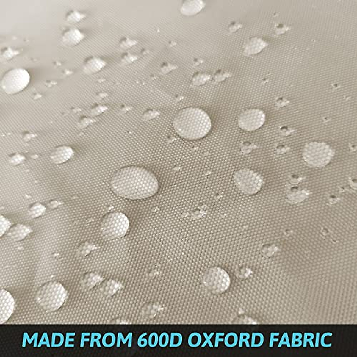 YUYAKACover Kids Water Table Cover Khaki 28”D X 18”H for Sand Water Table Outdoor Waterproof Sunproof and Dustproof with Carrying Handle