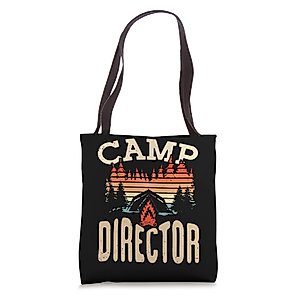 Camp Director Counselor Summer Camping Campfire Camper Tote Bag