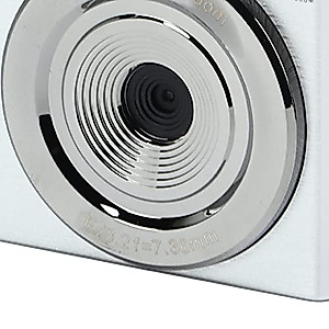 DAUERHAFT 16X Digital Zoom Camera, HD Camera Easy to Use 44MP Built in Fill Light for Recording(Silver)