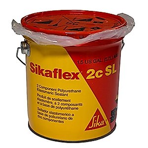 Sikaflex-2C SL Polyurethane Elastomeric Sealant Kit, Limestone, 1.5 Gallon