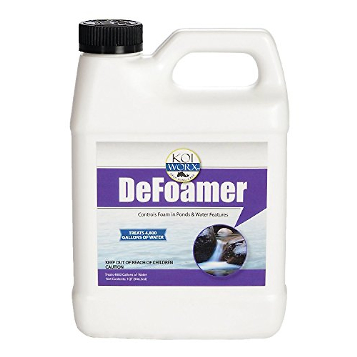 KoiWorx Defoamer - 32oz- Removes Foam from Decorative and Ornamental Ponds, Safe for Koi