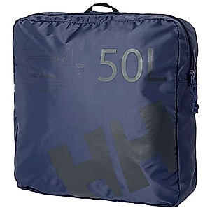 Helly Hansen unisex-adult Unisex HH Duffel Bag 2 Packable Bag with Optional Backpack Straps, 689 Evening Blue, 50L (Medium)