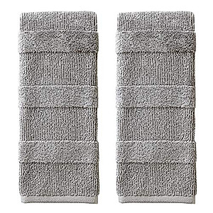 SKL HOME by Saturday Knight Ltd. V1359010835203 Efrie Hand Towel Set, 13" x 5.5", Gray
