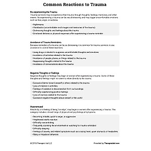 Trauma Reaction Cards for Children & Adolescents