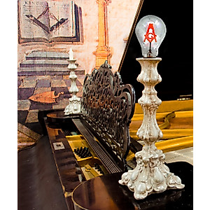 Mandala Crafts 3W Freemason Lightbulb Freemason Gifts for Men - Scottish Rite Shriners Prince Hall Masonic Gifts for Men – 2 PCs Freemason Square and Compass Emblem Light Bulb for Lodge Altar Decor