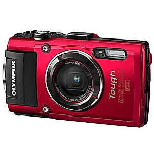 Olympus Stylus Tough TG-4 Digital Camera (Red) + Transcend 32GB Memory Card + Point & Shoot Camera Case + Card Reader + Floating Wrist Strap + Full Value Bundle - International Version (No Warranty)