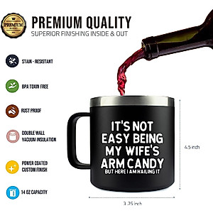 Angie's Box 14Oz Funny Husband Mug (black1) Funny Husband Mug Black1 Husband Gifts from Wife - Gifts for Husband Unique - Husband Birthday Gift Funny - Best Hubby Gifts