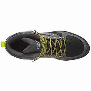 Jack Wolfskin Men's Force Striker Texapore Mid Hiking Shoe Boot, Dark Grey/Lime, 10