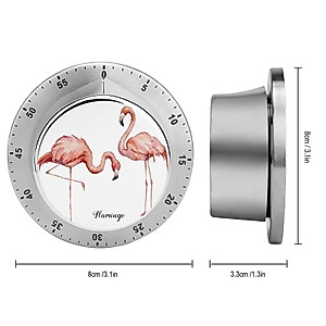 Kitchen Timer Flamingo Timer Magnetic Timer Mechanical Timer for Home Baking Cooking Oven