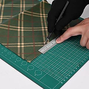 EHDIS Exacto Precision Hobby Knife Set Craft Knife Kit 9mm Utility Knife with Extra Blades Steel Ruler for Art, Working-Stencil, Scoring, Scrapbooking, Architecture Modeling, Crafting, Precision Knife