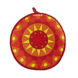 IMUSA USA MEXI-10007 Sunburst Cloth Tortilla Warmer 12-Inch, Yellow/Red/Orange
