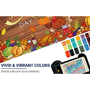 Allenjoy Happy Thanksgiving Day Backdrop for Autumn Fall Harvest Festival Give Thanks Thankful Turkey Pumpkin Birthday Baby Shower Party Supplies Decorations Banner Gifts Home Decor Background