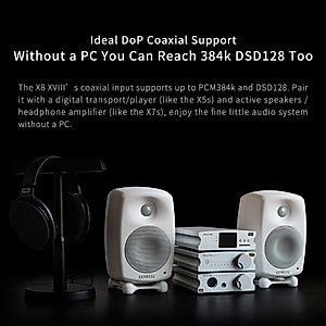 aune X8 18th Anniversary Edition-BT DAC/Hi-Res 768k/32bit DSD512/Op-Amp Replaceable, FPGA, USB/COAX/OPT, Bluetooth5.1 aptX-HD LDAC/RCA Preamp&Line Out/TRS Out, for PC/Phone OTG/player (Black)