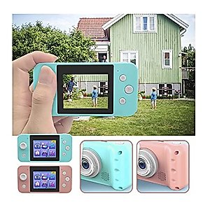 New 1080P Digital Camera for Kids Front 20MP Children's Camera with 2.4in Screen Eye Protection for Boys & Girls Rechargeable Electronic Camera with Easy Game High-Capacity 500mAh