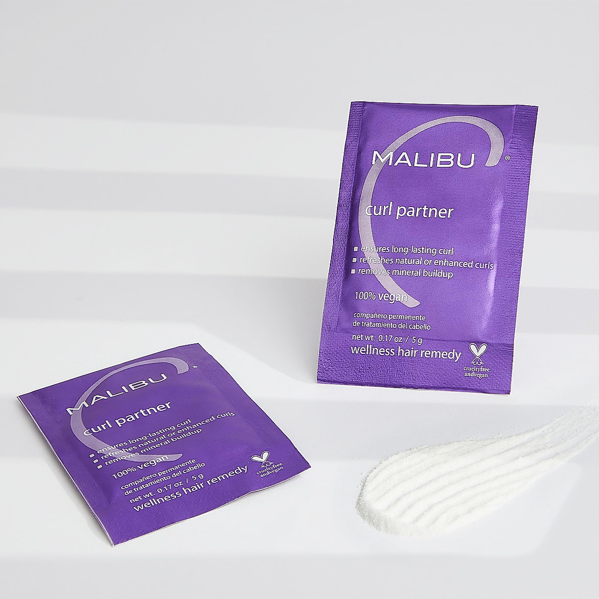 Malibu C Curl Partner Wellness Remedy (1 Packet) - Removes Mineral Build up for Healthier + Bouncier Curly Hair - Contains Gentle Antioxidants for Curly Hair Care