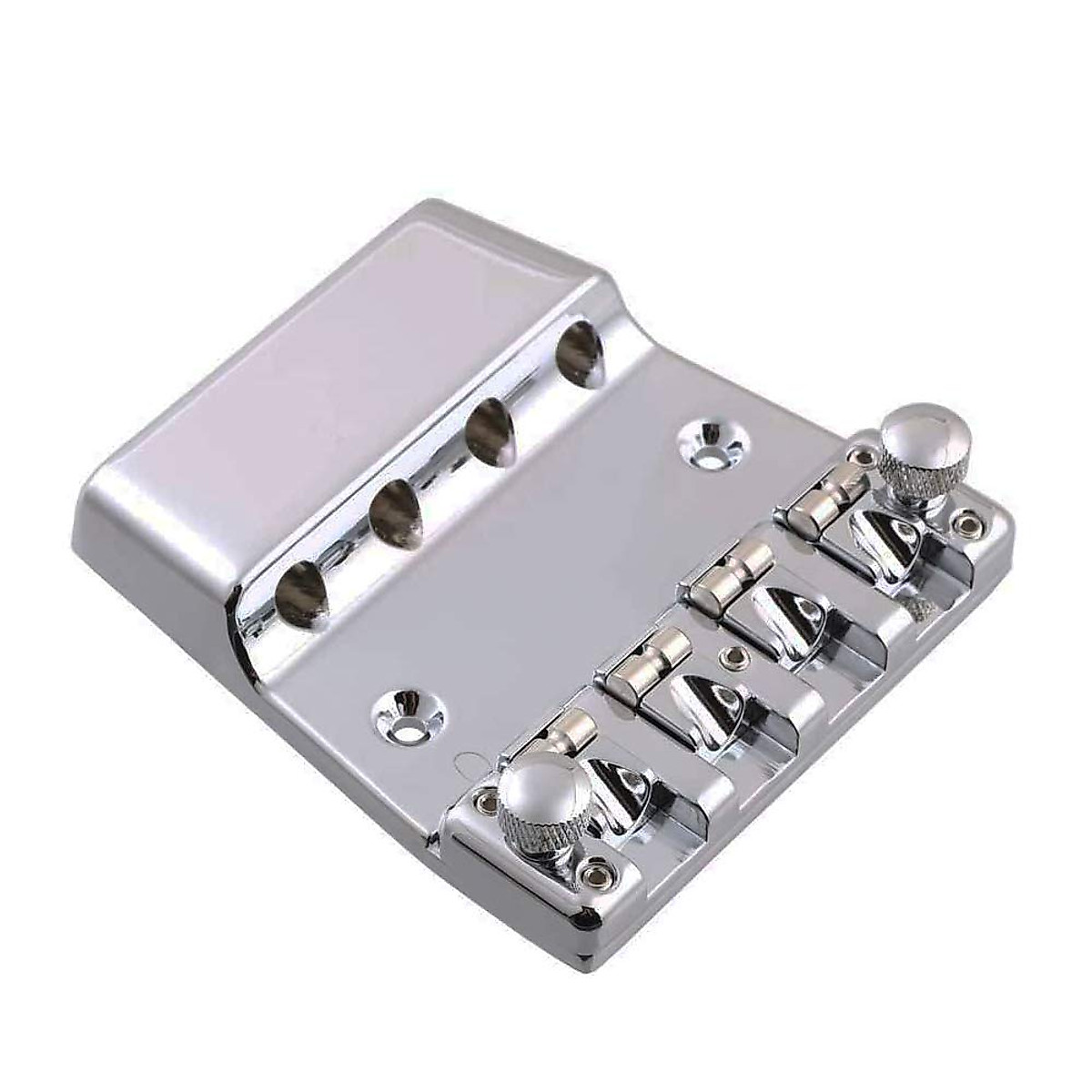 Fixed Metal Bass Guitar Bridge 4 String with Tool Set Hardtail Saddle Bridge for Rickenbacker Guitar parts