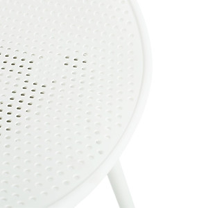 Christopher Knight Home White Lounge Chairs Set of 2 – Modern Accent Chairs-Resistant Patio Chairs with Mesh Design for Garden, Balcony, or Backyard – Sleek and Comfortable Seating for Outdoor Spaces