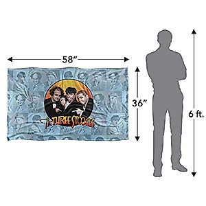 Three Stoofes Portraits Silky Touch Super Soft Throw Blanket 36" x 58"