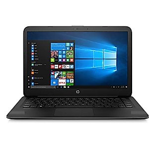 HP 14-ax040wm Laptop, Intel Celeron N3060, 1.6 GHz, 32 GB, Windows 10 Home 64 Bit, Black, 14"