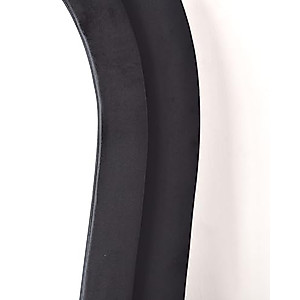 DYNWELL Full Length Mirror - Floor & Wall Mounted, Baby & Standing, Wavy Black Mirror for Bedroom, Living Room & Cloakroom