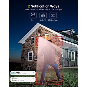 [ 10X Zoom ] TIEJUS Dual Lens Security Cameras Wireless Outdoor, 360° PTZ Solar Cameras for Home Security Outside, 2K Color Night Vision, Motion Alarm