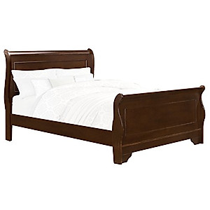 Homelegance Abbeville Queen Sleigh Bedframe, Cherry