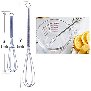 Mini Whisks Set of 2, 5 Inches and 7 Inches