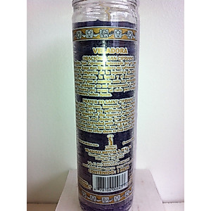 Saint Cipriano (San Cipriano) 7 Day Unscented Candle in Glass