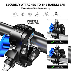 MARTVSEN Camera Mount for Gopro, Super Crab Claw Clamp Camera Mount, 360° Rotation Magic Arm Double Ball Head Adapter Compatible w GoPro Insta, for Motorcycle Bicycle to Record Video Vlog