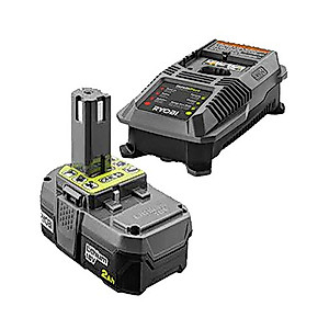 Ryobi ONE+ 90 MPH 200 CFM 18-Volt Lithium-Ion Heavy Duty Durable Cordless Leaf Blower - 2.0 Ah Battery and Charger Included, Compact, (Renewed)