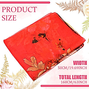 Sureio 6 Pcs Scarves for Women Lightweight Summer Floral Print Pattern Scarf for Women Dressy Long Thin Scarf Shawl(Stylish Style)