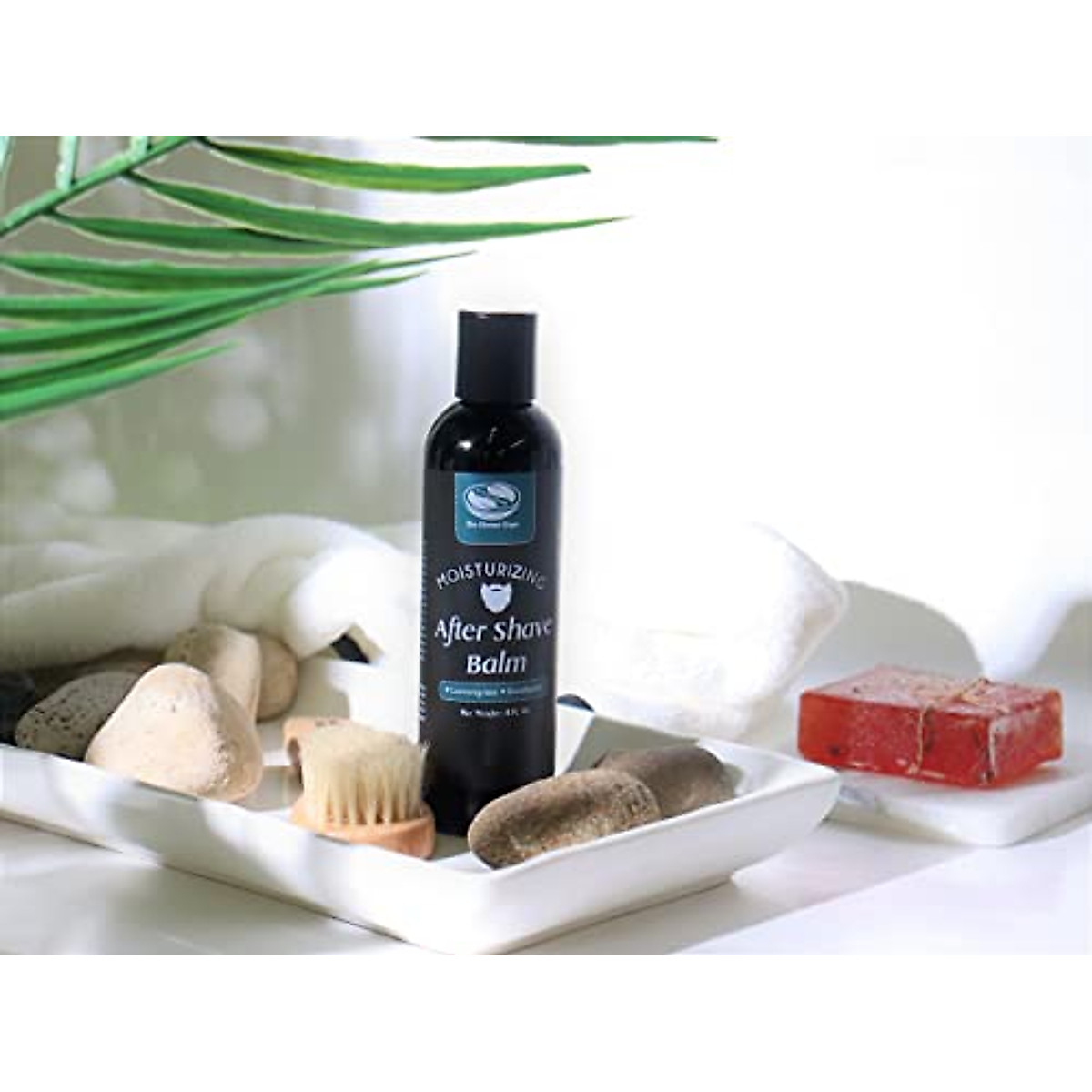 The Henna Guys 4 fl. Oz Lemongrass & Eucalyptus Aftershave Balm, Excellent Aftershave Lotion, Soothes and Moisturizes After Shaving. Takes away Dryness