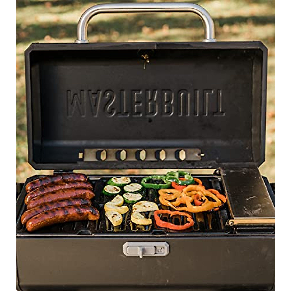 Masterbuilt MB20040522 Portable Charcoal Grill Without Cart, 17"D x 28"W x 9"H, Black