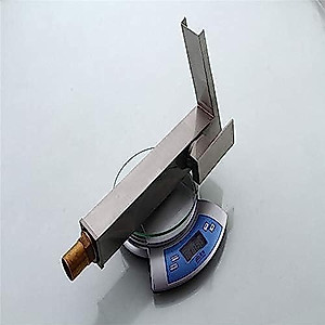 Kitchen & Bath Fixtures Taps Faucet,Brushed Basin Faucet Bathroom Waterfall Faucet Above Counter Basin Hot and Cold Faucet Copper Wash Basin Faucet