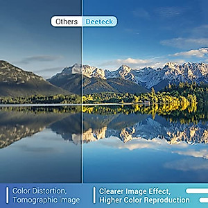 Deeteck Projector Screen and Stand - Outdoor Projector Screen 120 Inch 16:9 Projector Screen with Stand - Portable Movie Screen Projection Screen for Outside Backyard Home Camping