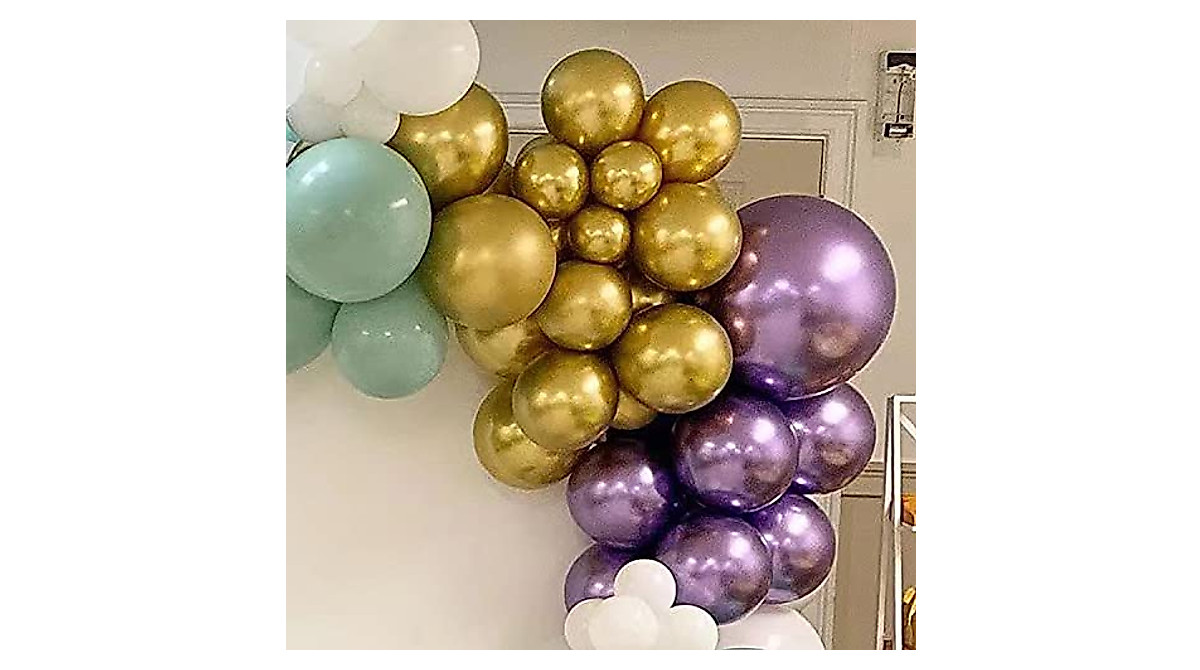 Gold Metallic Balloons 55pcs for Celebrations | Elegant Party Decor