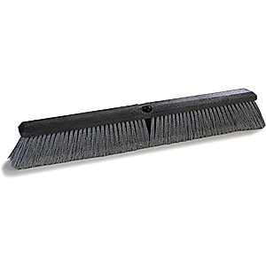 SPARTA Flo-Pac Plastic Flagged Sweep, Floor Sweep for Cleaning, 18 Inches, Gray
