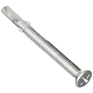 The Hillman Group 47294 12-24-Inch x 2-1/2-Inch Flat Head Phillips Self Drilling Screw with Wing, 1-Pound