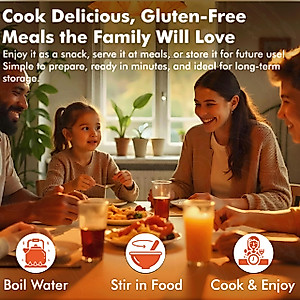 Numanna No-Gluten Family Pack Bucket 126 Servings Breakfast, Lunch, Dinner Meals Non-Gmo, No Msg, No Added Preservatives Easy to Prepare Emergency Survival Food Made in USA 25 Year Shelf Life