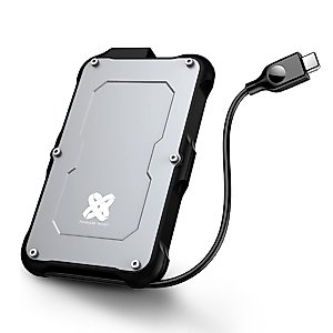 Titanium Micro 2TB External SSD, Titanium One Portable SSD - Up to 500MB/s, USB 3.2 Gen 2 USB-C USBA, Rugged IP66 Water Resistance, Drop Proof, External Solid State Drive Storage for PC Mac Smartphone