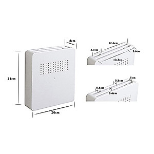 Vpang Plastic Kitchen Knife Storage Block Wall Mounted Knife Holder Storage Rack Shelf 4 Slot