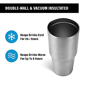 USS Carl Vinson CVN 70 30oz Stainless Steel Tumbler, Double Wall Insulated With Straw and Lid