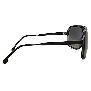 Carrera Men's Grand Prix 3 Rectangular Sunglasses, Black/Grey Shaded, L