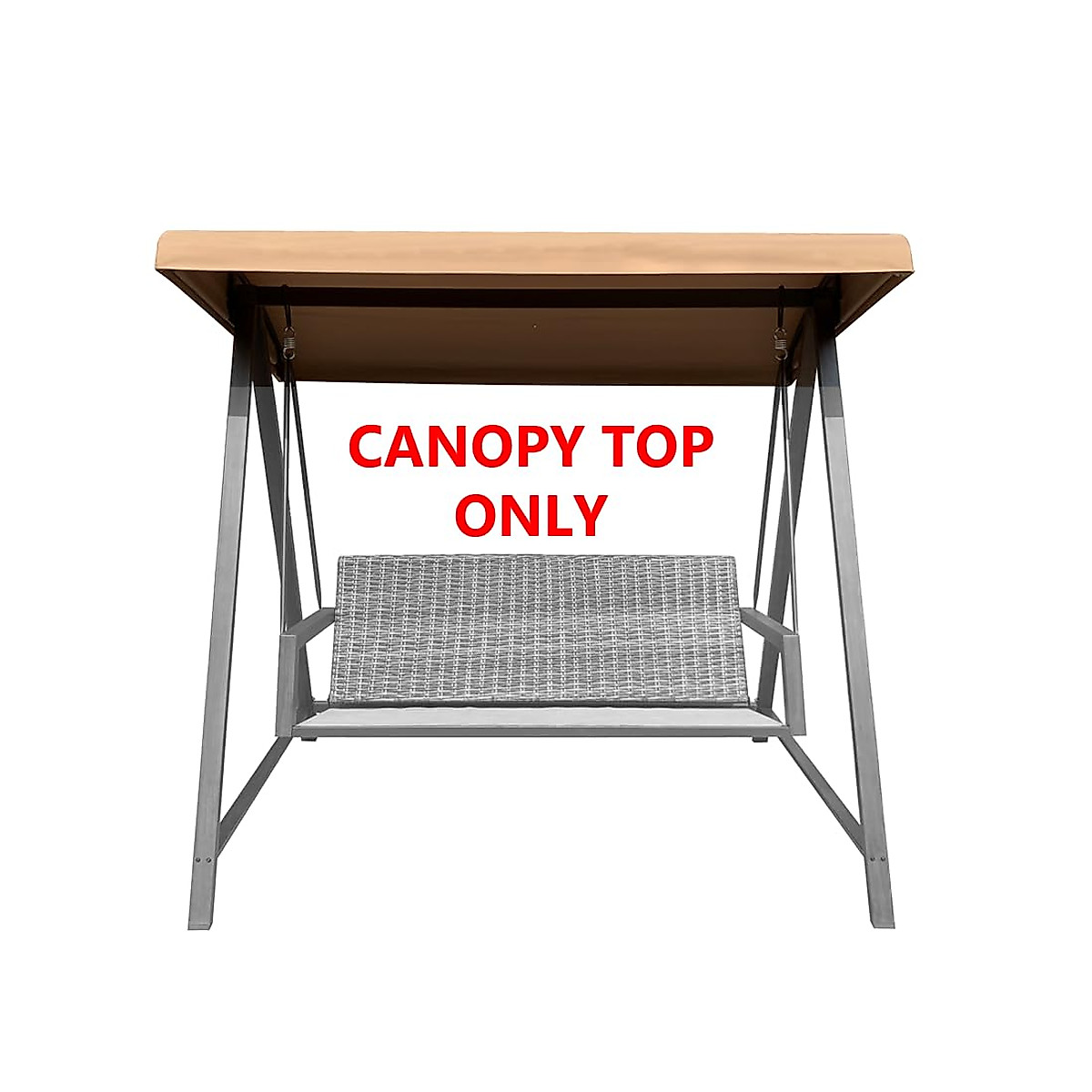 ALISUN Replacement Canopy Top for Model #GCS00250B-YD for Better Homes & Gardens Patio Swing (Top Only) (Canopy Top)