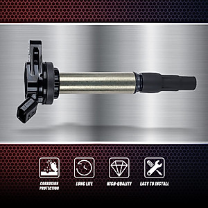 RANSOTO Ignition Coil Compatible With 2009-2017 1.8L Toyota Corolla Matrix Prius V/Plug-In, Pontiac Vibe, Scion xD, Lexus CT200h Replaces 90919-02252 UF596 C1714 UF619 GN10341 4 PCS