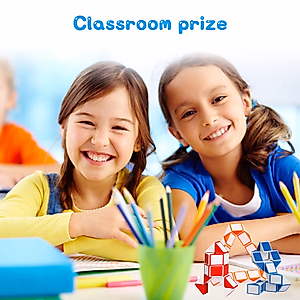 Ganowo 24 Pack Fidget Snake Cube, Mini Twist Puzzle Party Bag Fillers Bulk Toys for Kids Teens Birthday Stocking Stuffers Party Favors Supplies Goodie Bags Fillers, Random Colors