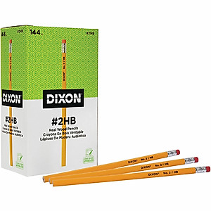 Dixon® Pencils, #2 Soft Lead, Box Of 144