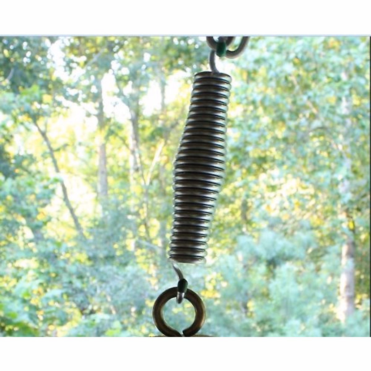 Ecommersify Inc 5 Five Feet Ft Made in The USA Rot Resistant Cypress Lumber Roll Back Porch Swing with Swing-Mate™ Comfort Springs