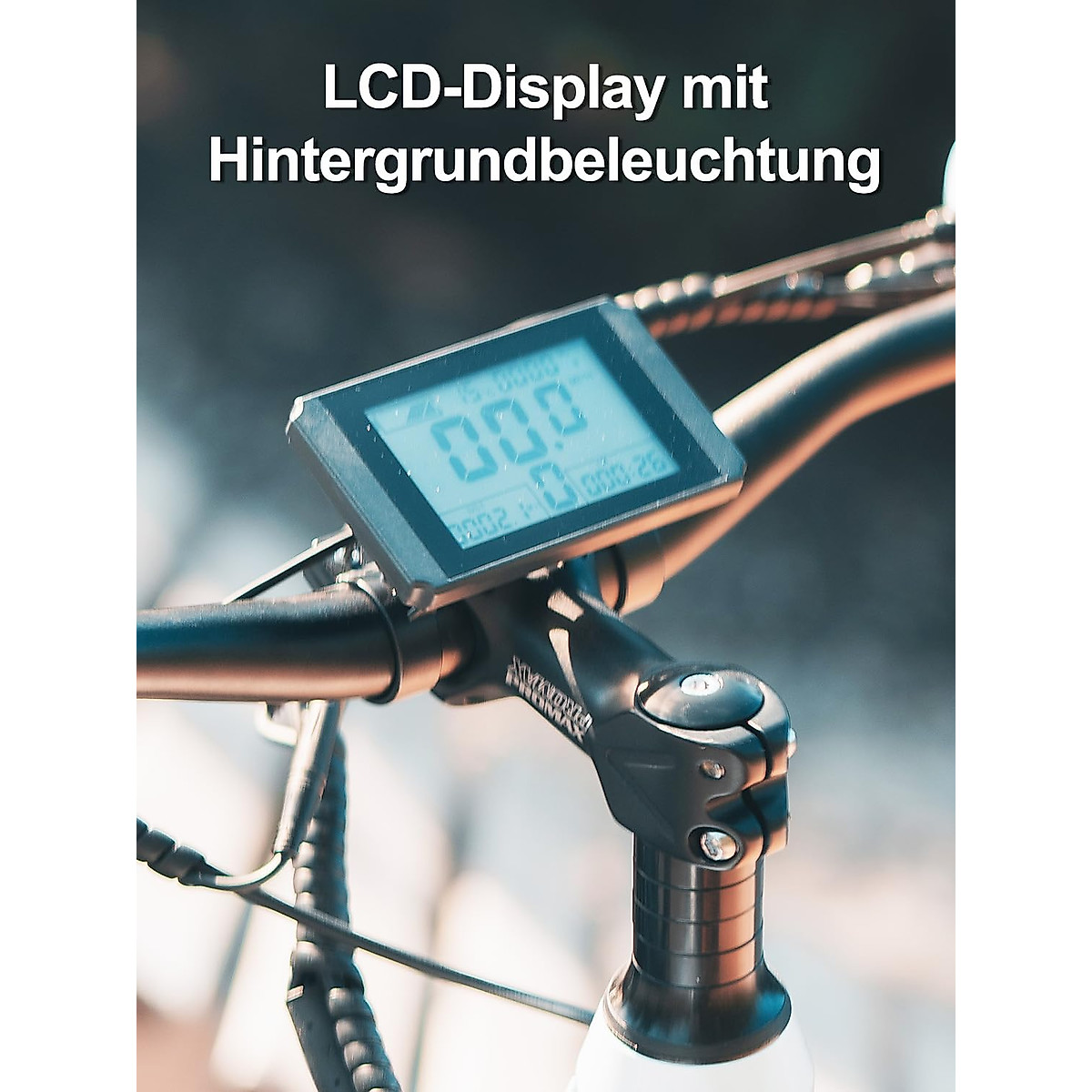 HAOQI Eagle Electric Bike, Peak 1000W Motor All-Terrain Ebike 48V 20AH Removable Battery up to 80 Miles 28MPH 26" * 4" Fat Tire Front Suspension Electric Mountain Bike for Adults 7-Speed