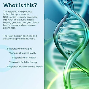 solodate NAD Supplement 99% Purity, 4-in-1 Upgraded NAD Resveratrol Supplement 1000mg Per Serving for Maximum Anti-Aging, Energy and Immune Support - 3 Pack